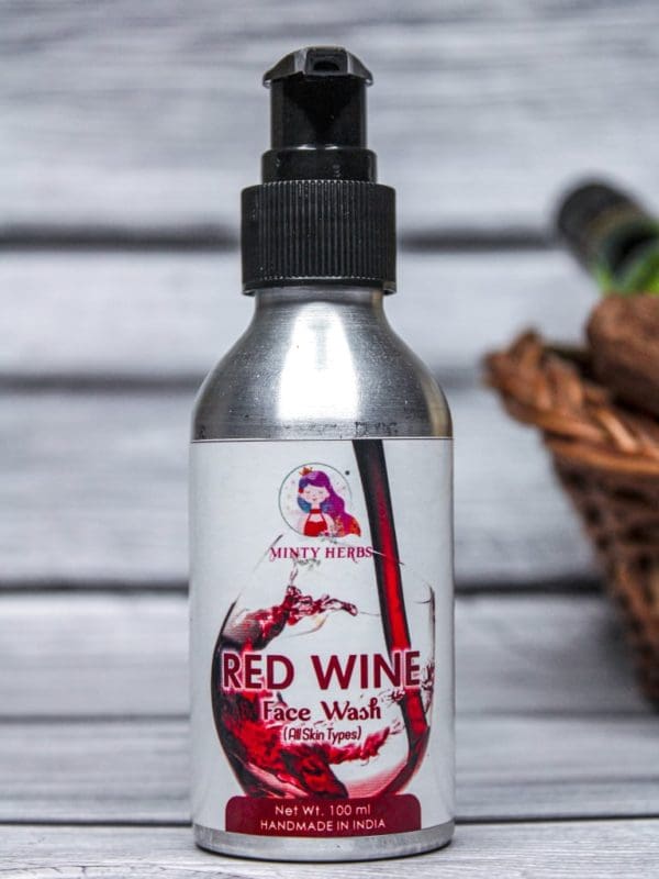 Red Wine Face Wash ( All Skin Types) | MintyHerbs